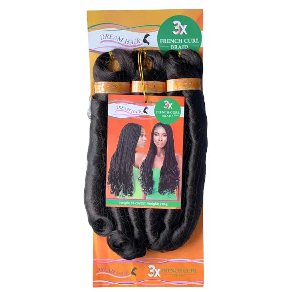 Mèches 3X French Curl Braid 22 » – Dream Hair Braids - Perruque Passion